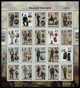 Stamp: Military Uniforms (New Zealand(Military Uniforms) Mi:NZ 2064 ...