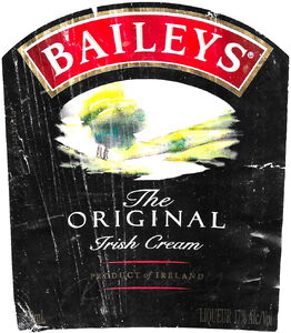 Drink Label: Imported Baileys Original Irish Cream (R & A BAILEY ...