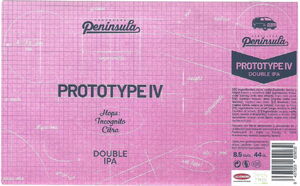 Drink Label: Prototype IV (Cervezas Peninsula, SpainCol:ES-BEER-003326