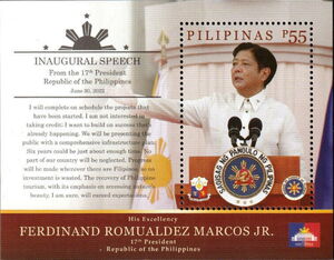 Stamp: Inauguration of President Ferdinand Marcos Jr. (Philippines ...