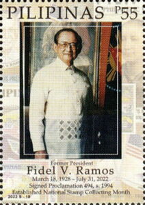 Stamp: Fidel Ramos, President of the Philippines (Philippines(Fidel Ramos, President of the ...