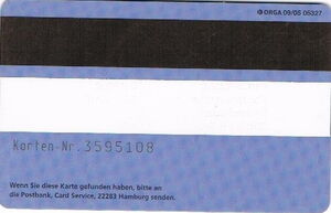 Bank Card: Postbank Maestro (Postbank, Germany, Federal RepublicCol:DE ...