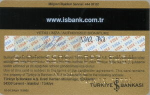 Bank Card: Maximum (Türkiye İş Bankası, Türkiye (Turkey)Col:TR-VI-0587 💳