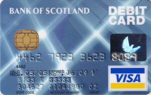 Bank Card: Bank Of Scotland (Bank Of Scotland, United Kingdom of Great ...