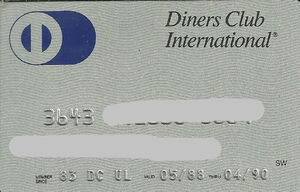 Bank Card: Diners Club International (SW) (Diners Club International ...