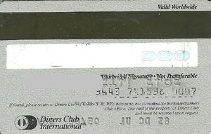 Bank Card: Diners Club International (SW) (Diners Club International ...