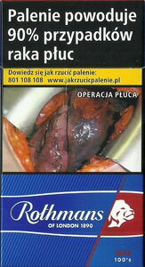 Cigarette Pack: Rothmans Red 100's (PolandCol:PL-CT-0517
