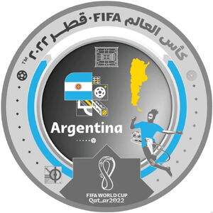 Moneda: Half Dollar (FIFA World Cup Qatar 2022 - Argentina) (Islas ...