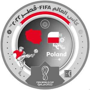 Moneda: Half Dollar (FIFA World Cup Qatar 2022 - Poland) (Islas Salomón ...