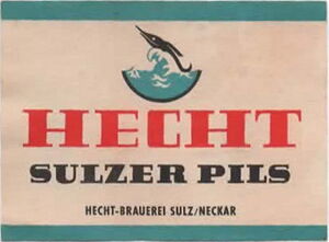 Drink Label: Sulzer Pils (Brauerei Hecht, Germany, Federal RepublicCol ...