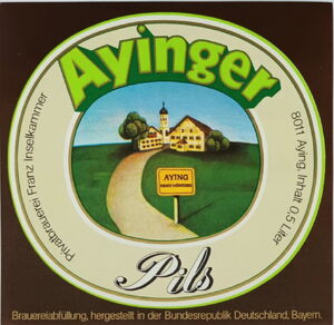 Drink Label: Ayinger Pils (Brauerei Aying, Franz Inselkammer KG ...