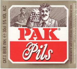 Drink Label: Pak Pils (Hengelo-Artois Nederland, NetherlandsCol:NL-BEER ...