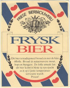 Drink Label: Frysk Bier (Friese Bierbrouwerij, NetherlandsCol:NL-BEER ...