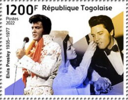 Stamp: Elvis Presley (1935-1977) (Togo(45th Memorial Anniversary of Elvis Presley) Col:TG 2022. ...