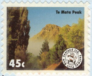 Stamp: Te Mata Peak (New Zealand: Private Post Offices(Fastway Post) Col:NZ-FAS 2004-33