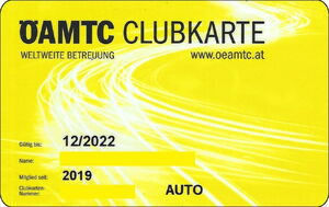 Functional Card: ÖAMTC - Clubkarte (Car Assistance and Auto Clubs ...
