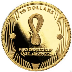 Moneda: 10 Dollars (Official Emblem) (Islas Salomón(2022~Today - FIFA ...