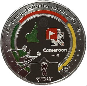Moneda: Half Dollar (FIFA World Cup Qatar 2022 - Cameroon) (Islas ...