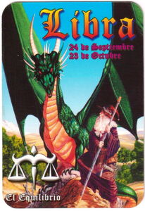 Pocket Calendar: Libra (Spain(Zodiac) Col:ESP-2003-Zodiac-004.07