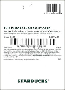 Gift Card: Starbucks (Starbucks, United States of America(Hangers) Col ...