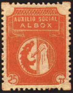 Stamp: Auxilio Social Albox (Spain, Civil War(Local Issues - Province ...