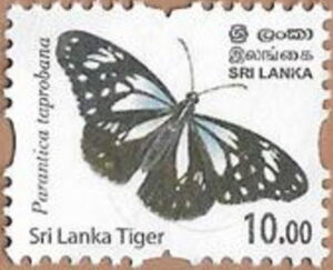 Stamp: Sri Lanka Tiger (Parantica taprobana) (Sri Lanka(Endemic ...
