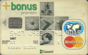 Bank Card: Garanti + Bonus (Garanti Bankası, Türkiye (Turkey)Col:TR-MC ...