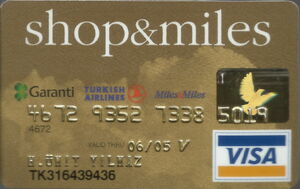 Bank Card: Turkish Airlines VISA Gold (Garanti Bankası, Türkiye (Turkey ...