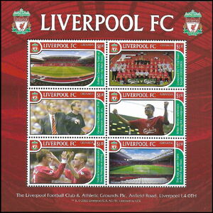 Stamp: Liverpool (Grenada(British Soccer Teams) Mi:GD 5138-5143KB,Sn:GD ...