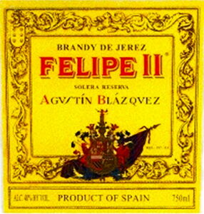 Drink Label: Felipe II Solera Reserva Brandy de Jeres (Bodegas Osborne ...