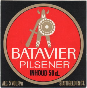 Drink Label: Batavier Pilsener (Budelse Brouwerij, NetherlandsCol:NL ...