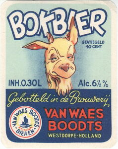 Etiqueta de bebida: Van Waes Boodts Bokbier (Brouwerij Van Waes Boodts ...