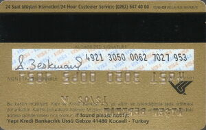 Bank Card: World Card (Yapi Kredi Bankasi, Türkiye (Turkey)Col:TR-VI ...