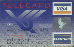 Bank Card: Yapi Kredi Telecard (Yapi Kredi Bankasi, Türkiye (Turkey)Col ...
