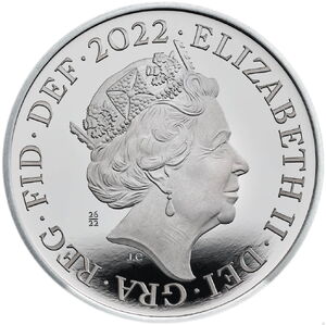 Coin: 1 Penny (Royal Arms Shield Puzzle Memorial - Platinum) (United ...