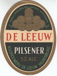 Drink Label: De Leeuw Pilsener (De Leeuw, NetherlandsCol:NL-BEER-034455