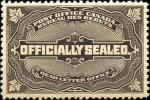 Stamp: Officially Sealed - Dead Letter Office (CanadaSn:CA OX4,Yt:CA RE4