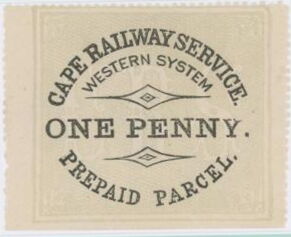 Stamp: Cape Railway Service - Western System - Prepaid Parcel (Cape of ...