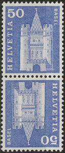 Stamp: Spalen Gate, Basel (Switzerland(Postal History - Motifs and ...
