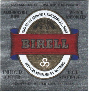 Drink Label: Birell (Vereenigde Nederlands Brouwerij, NetherlandsCol:NL ...