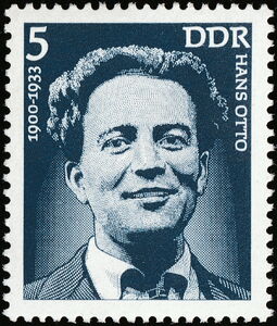 Briefmarke: Hans Otto (1900-1933) (Deutschland (DDR)(Berühmte ...
