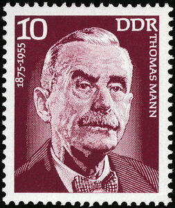 Stamp: Thomas Mann (1875-1955) (Germany, Democratic Republic (DDR)(Famous Personalities) Mi:DD ...