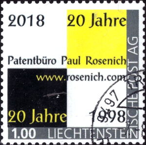 Stamp: Patent office Paul Rosenich AG (LiechtensteinMi:LI PR5-001a