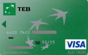 Bank Card: Teb (Turk Ekonomi Bankasi, Türkiye (Turkey)Col:TR-VE-0042.05