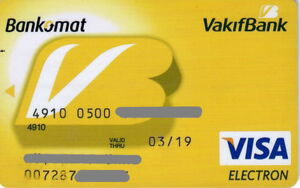 Bank Card: Bankomat (VakifBank, Türkiye (Turkey)Col:TR-VE-0035.04