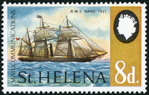 Stamp: "Phoebe" (screw steamer) (Saint Helena(Mail Communications) Mi ...