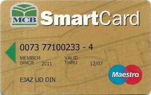 Bank Card: Smart Card (MCB Muslim Commercial Bank, PakistanCol:PK-MS-0002