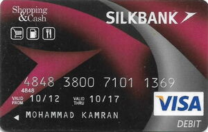 Bank Card: Silkbank (Silkbank, PakistanCol:PK-VI-0049