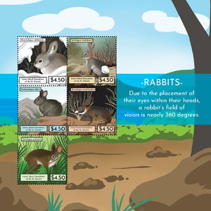 Stamp: Rabbits (Grenadines of St. Vincent, Union Island(Rabbits (2021 ...