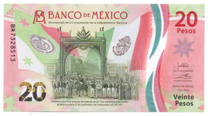 Banknote: 20 Pesos (Mexico(2021-2022 "Bicentennial of Independence ...